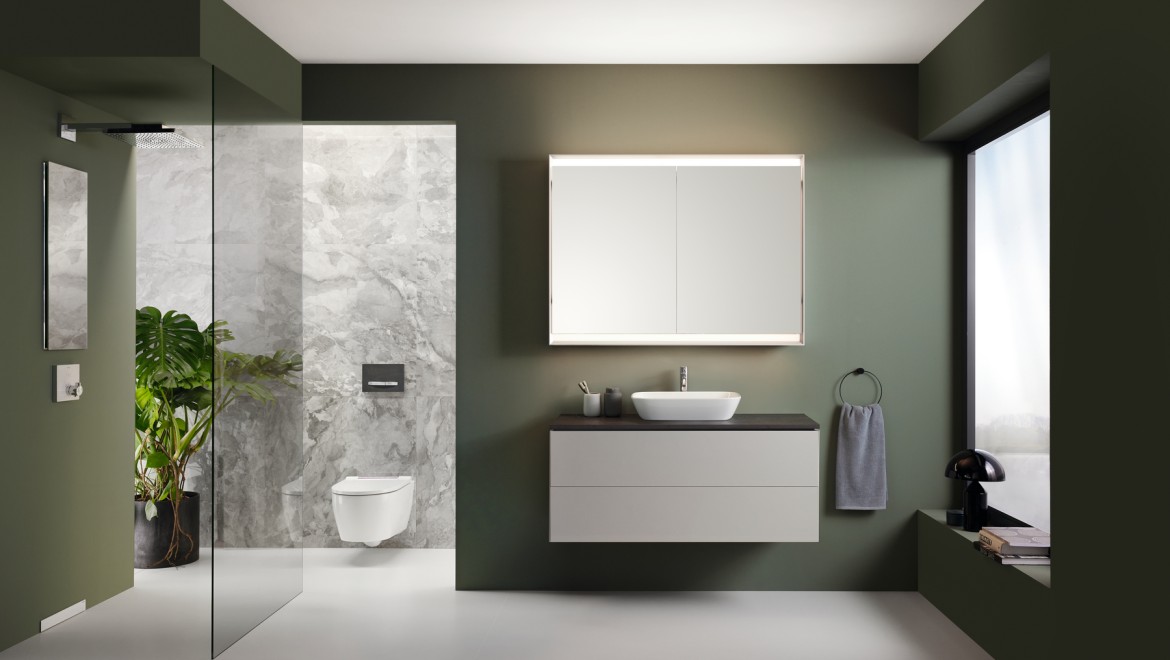 The bathroom door | Geberit